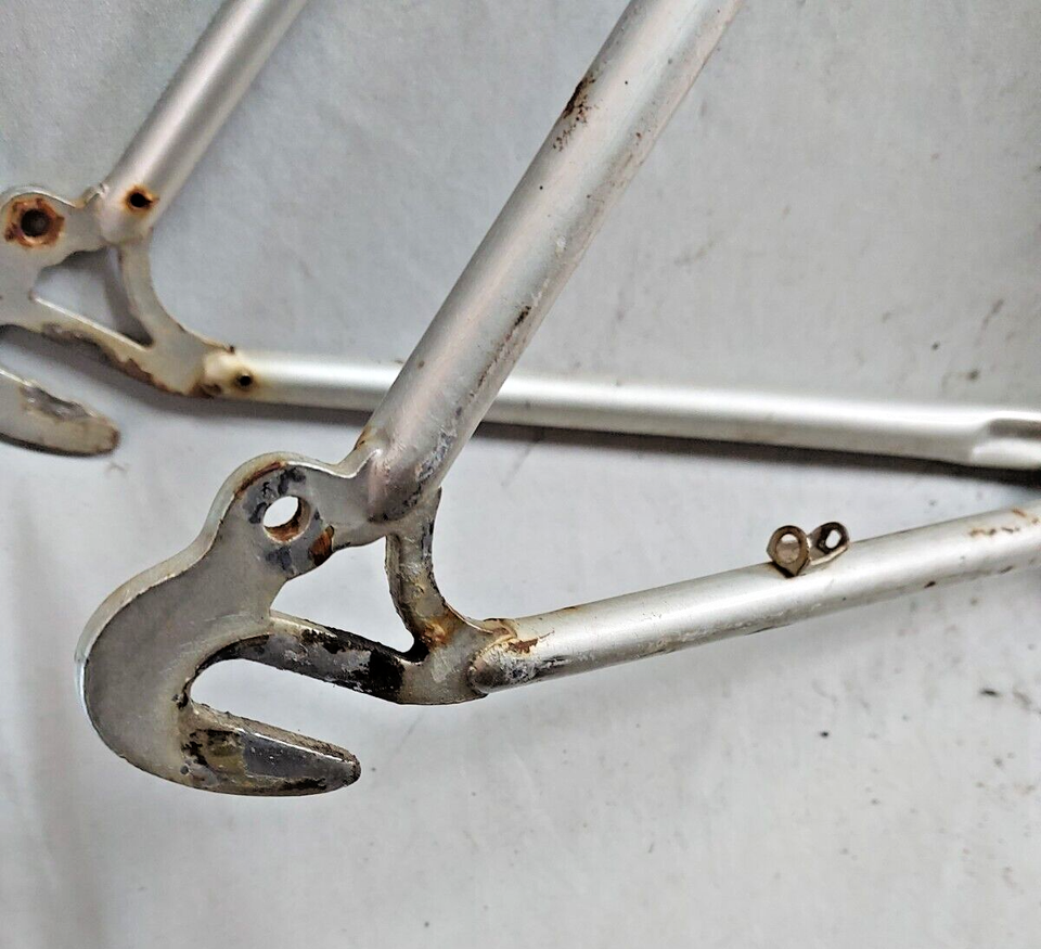 1978 Motobecane Mirage Road Bike Frame X-Small 48cm French Steel Silver ...