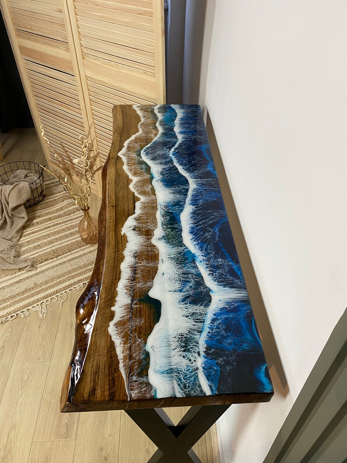 Console Table, Entry Way Table, Custom order, Epoxy resin table ...