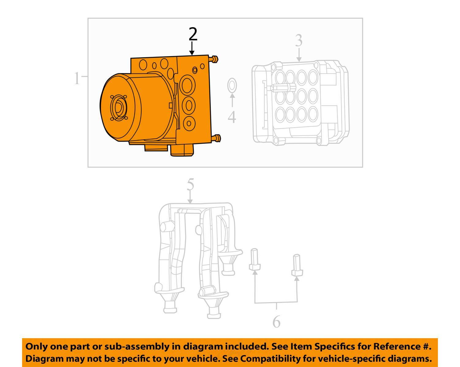 2013 2014 Dodge Charger ABS Control Module Anti-Lock Brake Pump ...