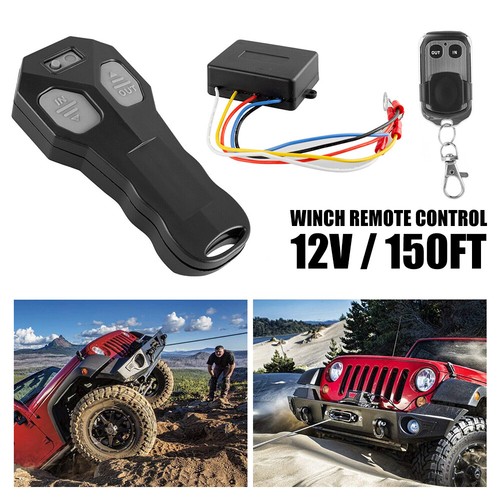 DC12V Wireless Winch Remote Control Kit Switch Handset for Car ATV SUV ...