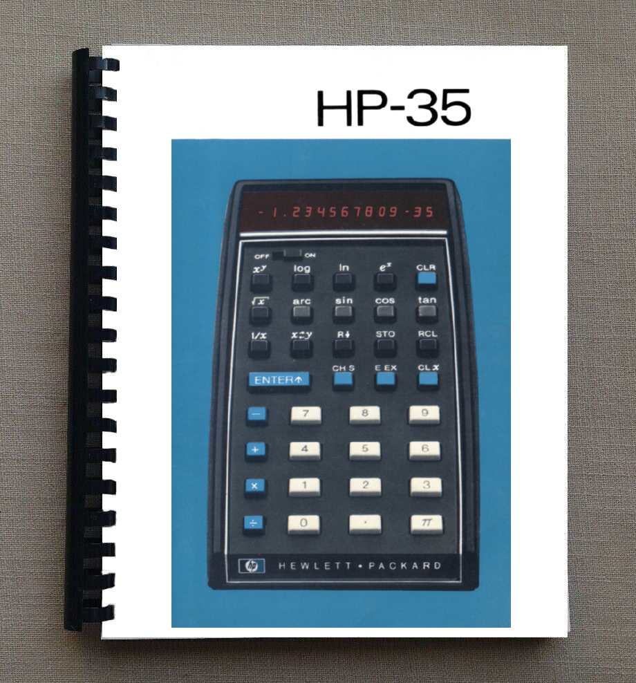 Manual for Hewlett Packard HP 35 Calculator | eBay