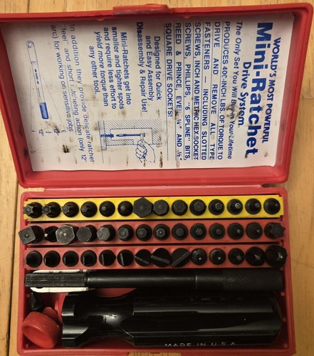 Wadsworth Super Deluxe Set 52pc WFMC 4-52 MINI RATCHET TOOL KIT | eBay