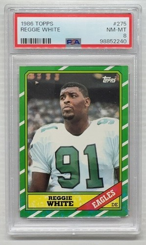 1986 Topps Reggie White Rookie Card RC #275 PSA 8 Eagles | eBay