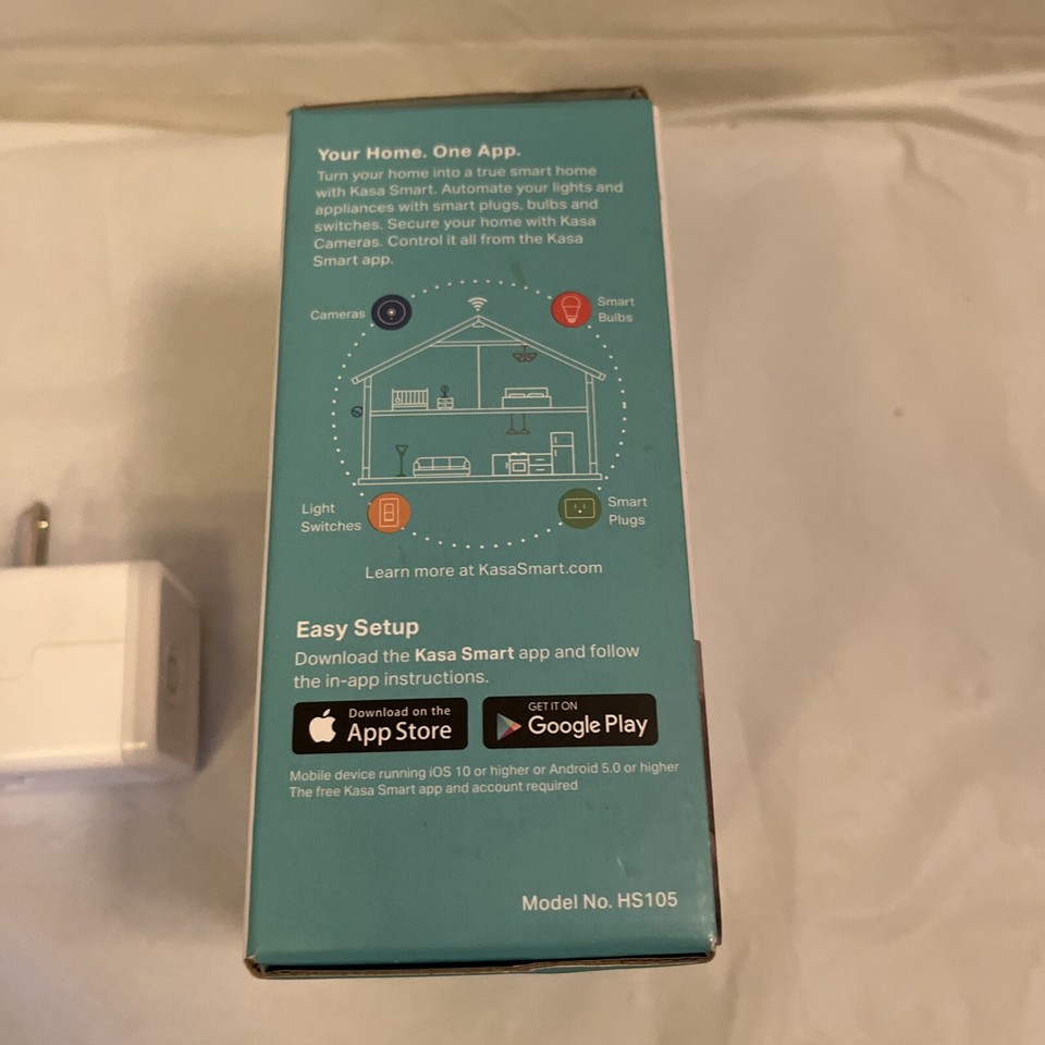Kasa Smart WiFi Plug Mini By TP Link White HS105 Kasa App Smart Plug. | eBay
