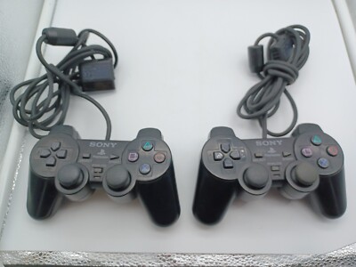 2 Sony PlayStation 2 Controllers. Untested. | eBay