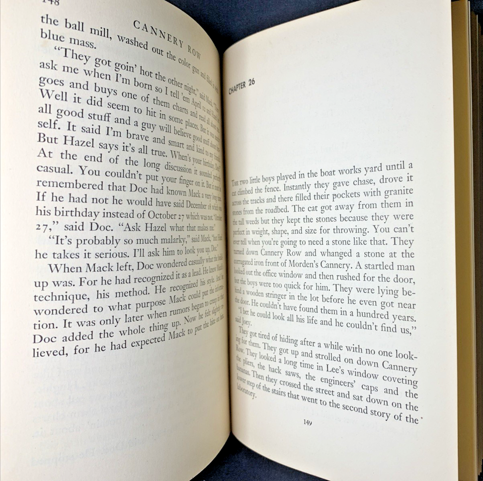 CANNERY ROW - John Steinbeck 1946 Sun Dial Press Reprint - Hardcover ...