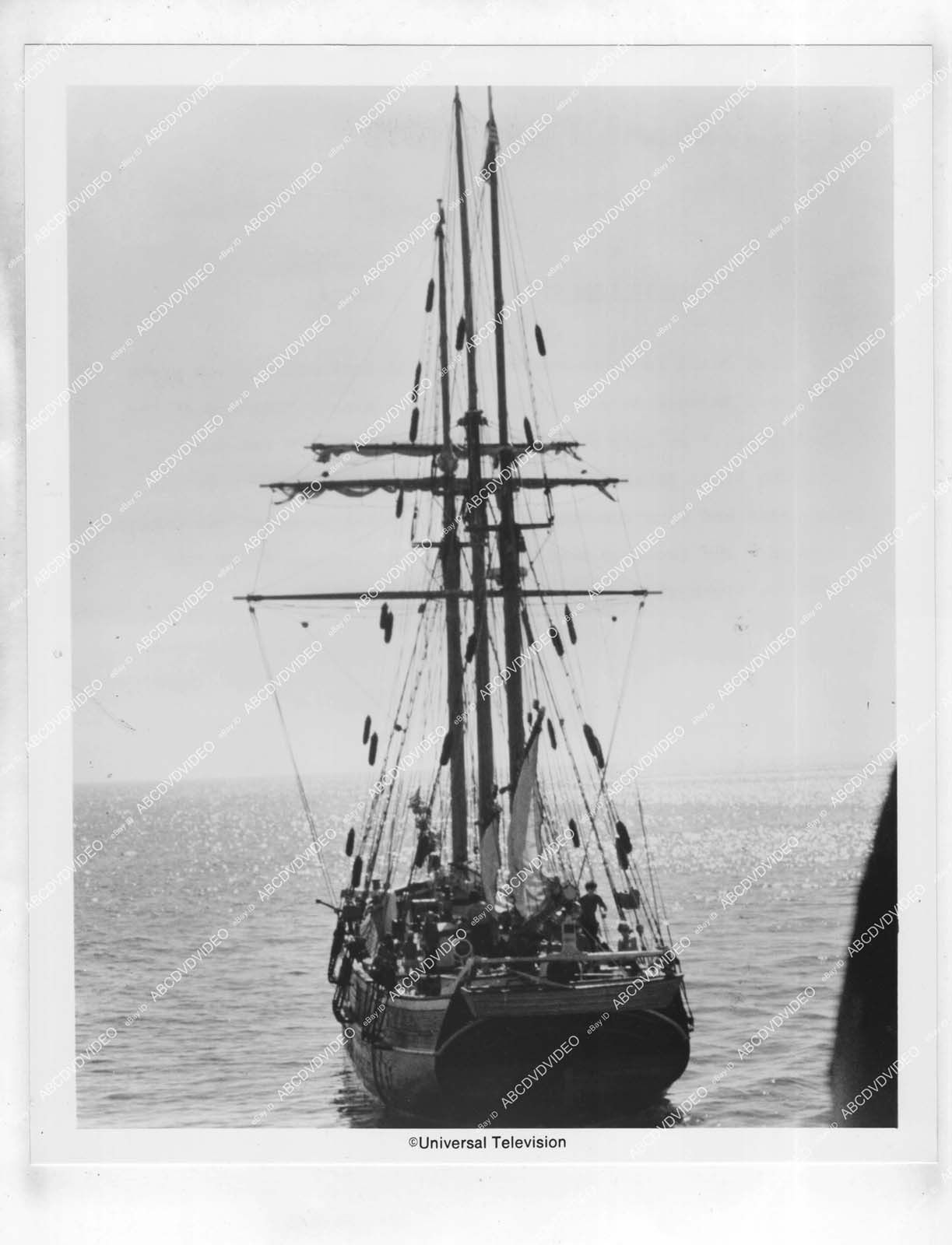 o47629 1975 orig photo Barkentine sailing ship TVM The Log of the Black ...