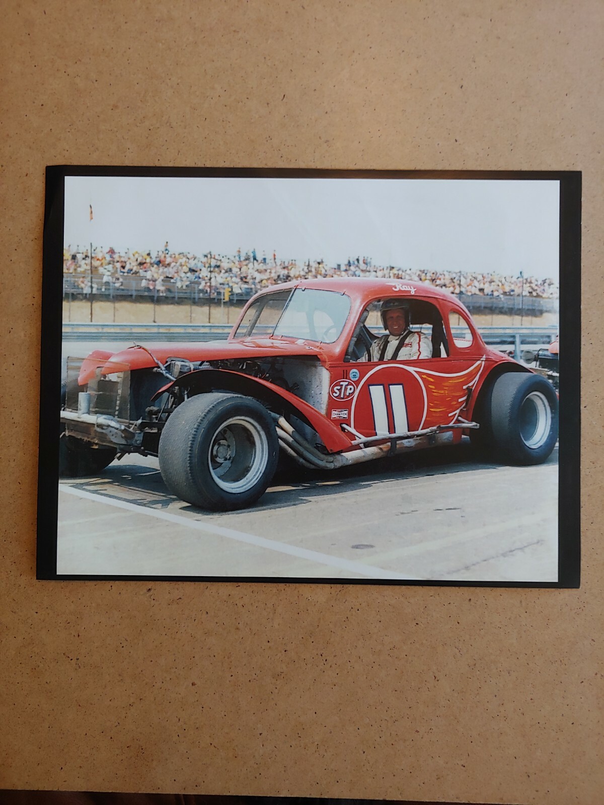 Ray Hendrick # 11 modified 8/10 photo vintage hall of fame nascar | eBay