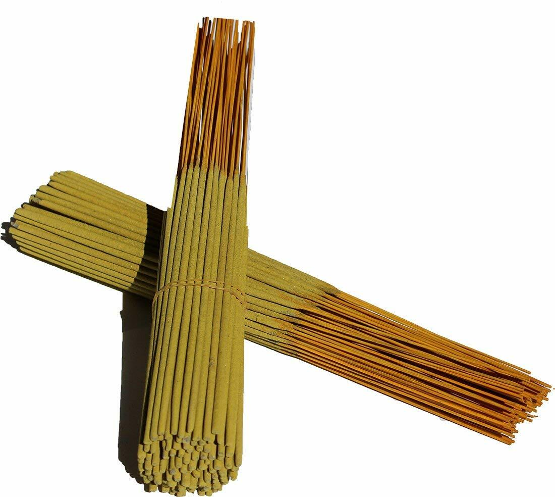 11 Inch Unscented Yellow Color Wood Punk Incense Sticks-Approx 100 ...