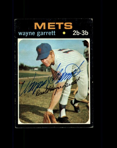 Wayne Garrett Signed 1971 Topps #228 Mets IPA In Person Autograph | eBay