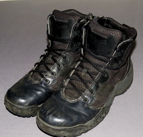 DANNER Scorch Side Zip 6" Black Hot Boots Men's 9.5 EE | eBay