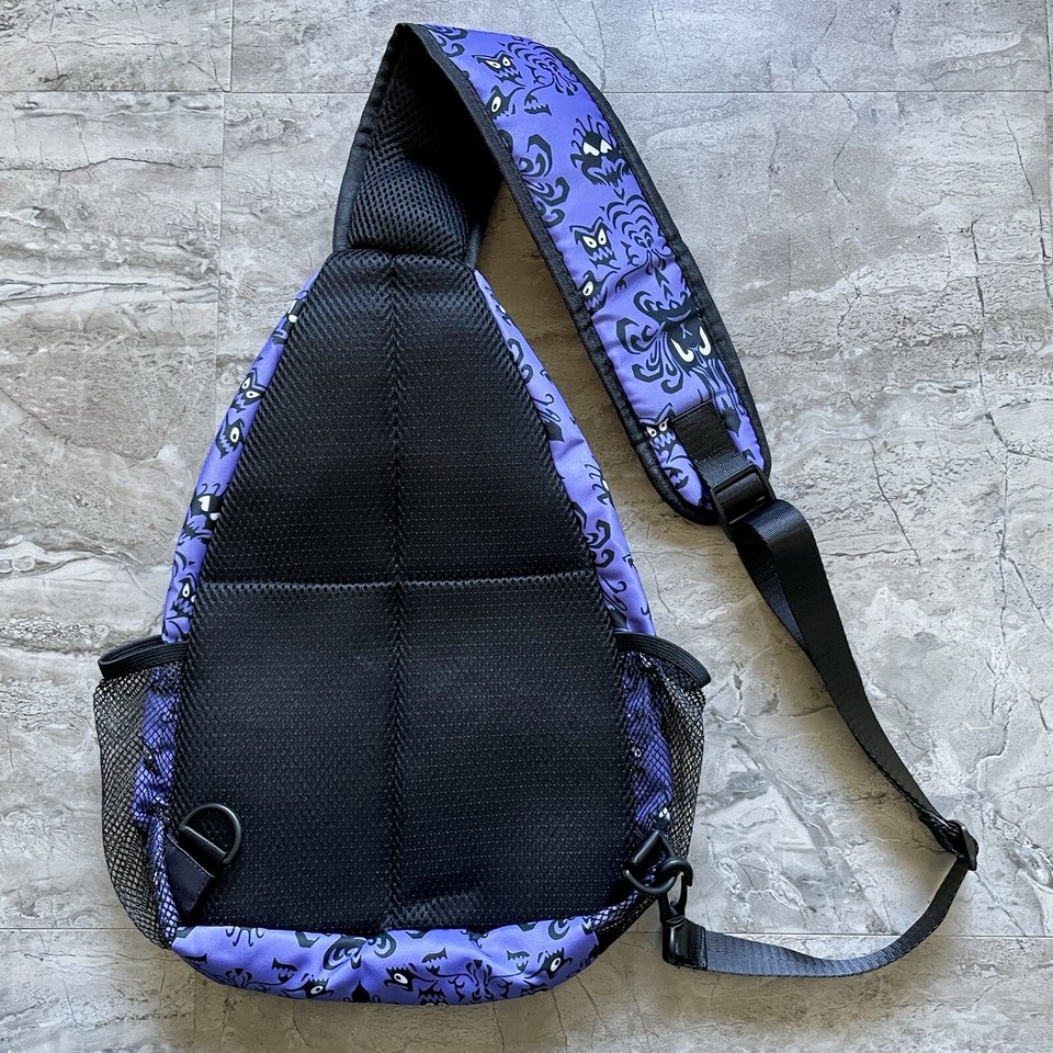 Gothic Spooky Creatures Crossbody Bag Haunted Mansion Halloween Purple ...