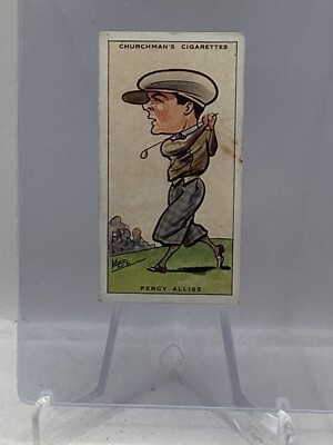 1931 Churchman Prominent Golfers Small #1 Percy Alliss (SET BREAK) (C ...