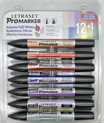 Letraset ProMarker Autumn/Fall / Winter - 2014 Limited Edition Set - 12 ...