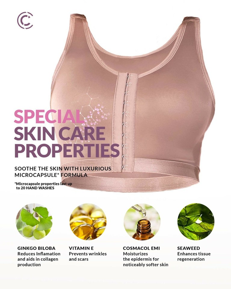 Compression bra Post surgery bra Special BRAEEZ Post surgical bra ...