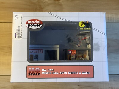 791 HO Scale Model Power Mike's Gas, Auto Supply & Wash | eBay
