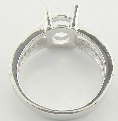 14K WHITE GOLD - DIAMOND (.40Ct) ENGAGEMENT REMOUNT RING / SIZE 7 | eBay