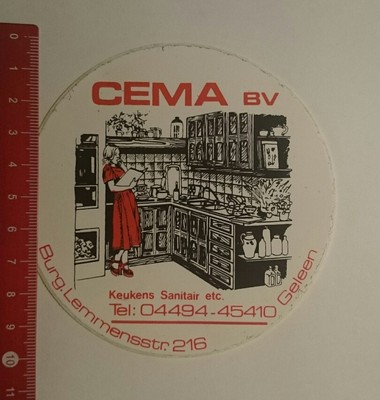 Aufkleber/Sticker: CEMA bv Keukens Sanitair Geleen (060117177) | eBay.de