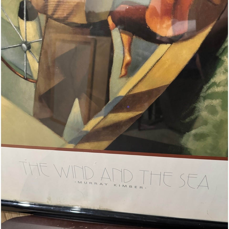 Framed Poster Titled "The Wind & The Sea" by Artist Murray Kimber 39 ...