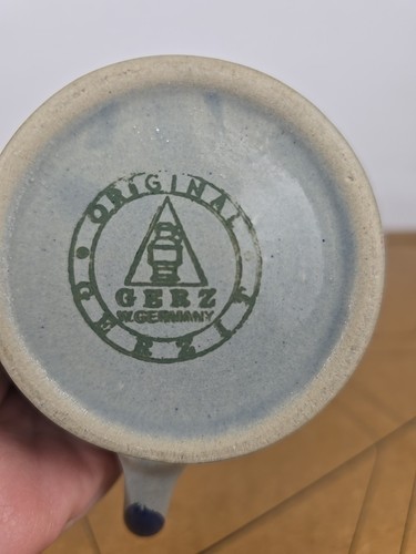 1 Mug Marzi & Remy German Blue Salt Glaze Germany Stoneware Stamped | eBay