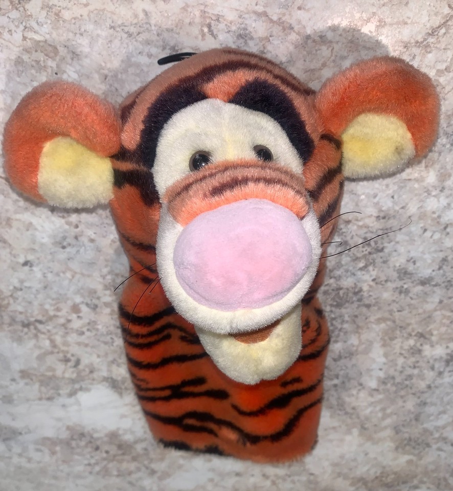 GOOD CONDITION 12" Disney RARE Tigger Plush Golf Club Headcover Winnie ...
