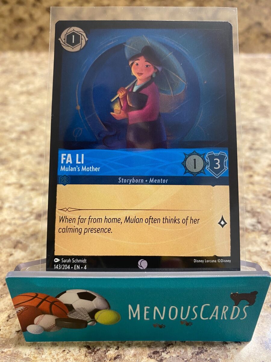 Mulan Mother Disney Lorcana Fa Li Mulan's Mother 143/204 Foil