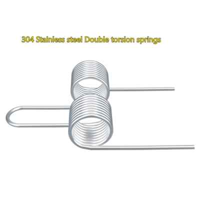 2pcs 1.1mm WD 304 Stainless steel Double torsion springs 180/270 angle ...