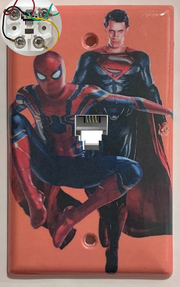 Spiderman Superman Light Switch Outlet Toggle Rocker Wall Cover Plate ...
