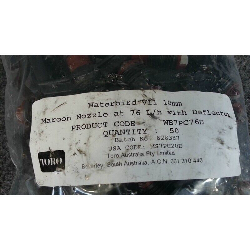 Toro Waterbird V11 Micro-Sprinkler WB7PC76D Maroon Nozzle 10mm 76 LPH ...