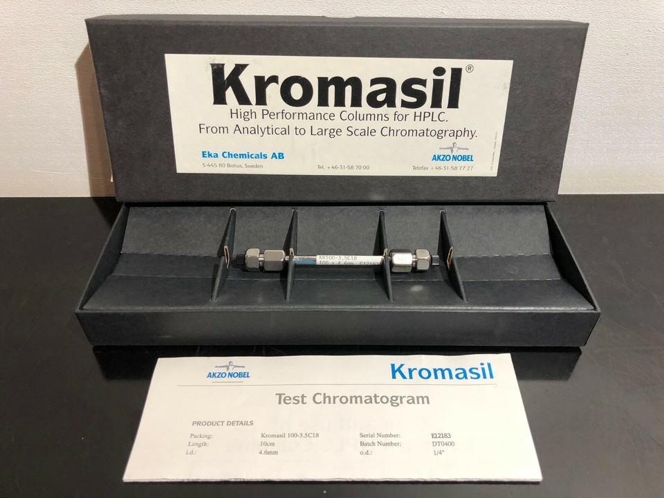 Kromasil HPLC Column KR100-3.5 C18 100 x 4.6mm with Warranty | eBay