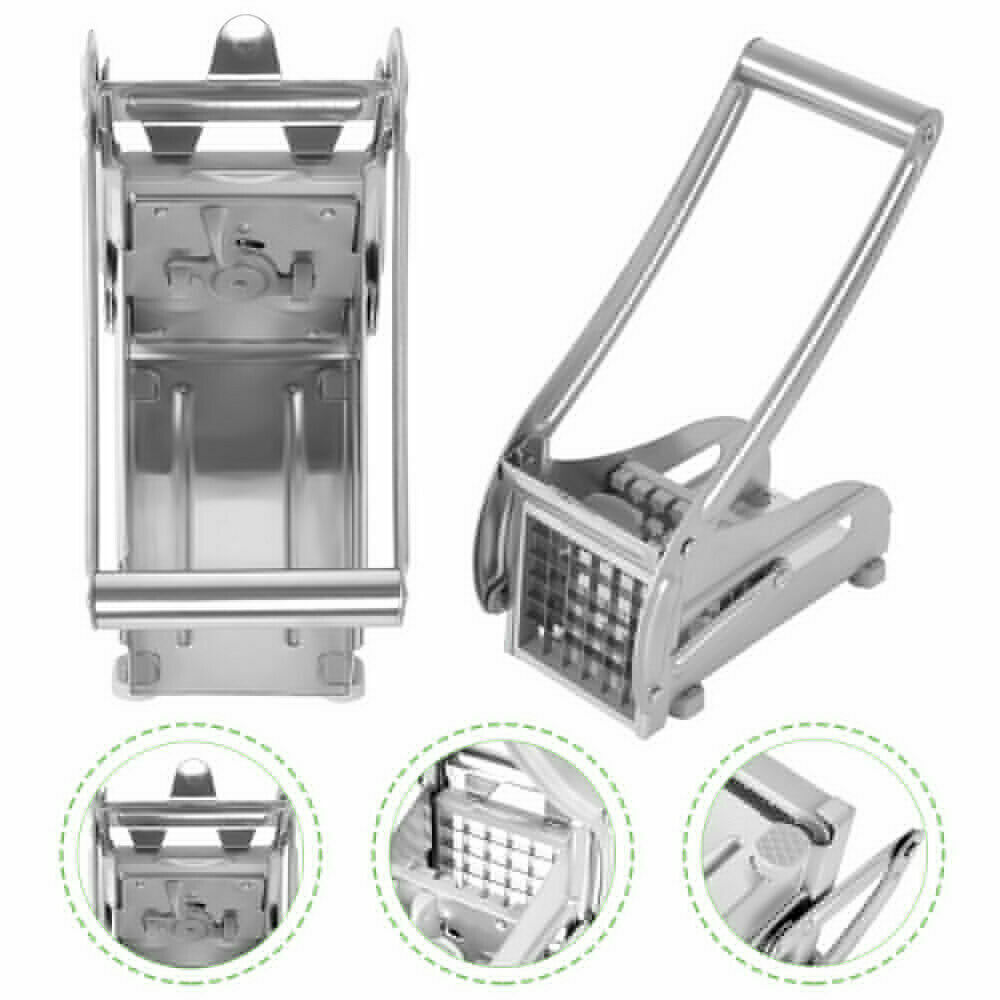 French Fries Potato Chip Cutter Vegetable Steel Slicer Chipper Blades