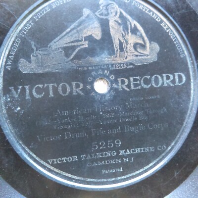 78 rpm Victor 5259, Drum Fife Bugle Corps, Yankee Doodle, one sided ...