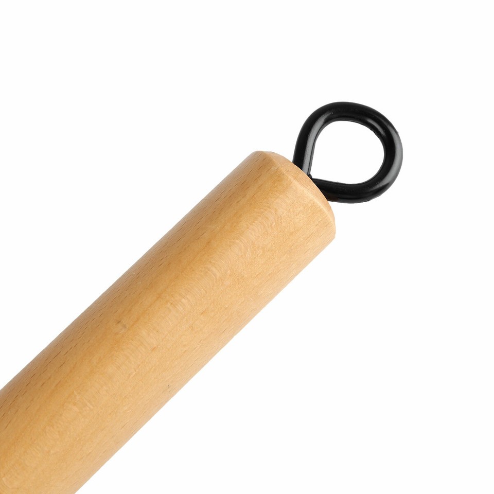 1xDurable Steel Wood Pot Handle Replacement with Screw Non-stick Wok ...