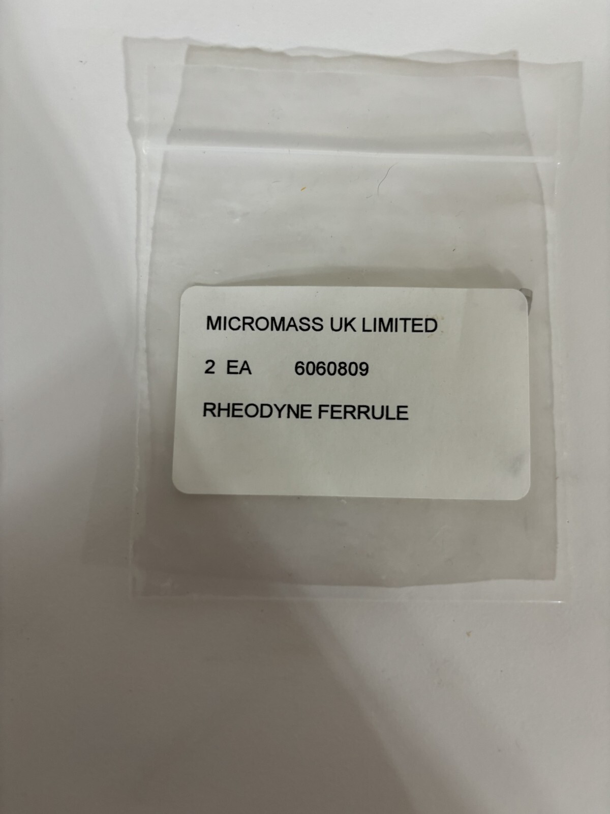 2 Ferrule, Rheodyne, SS, 1/16 in (P/N 6060809) Waters | eBay