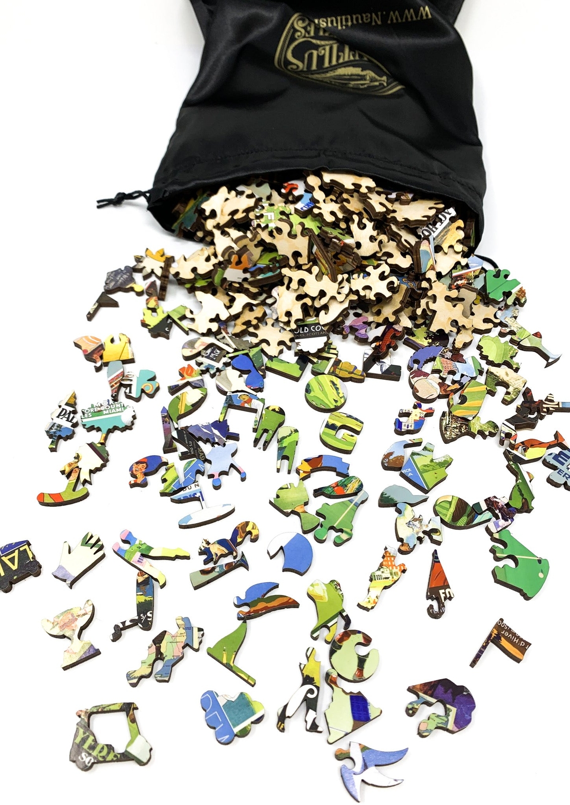 Wooden Jigsaw Puzzles For Adults - Vintage Golf Posters(501 Piece ...