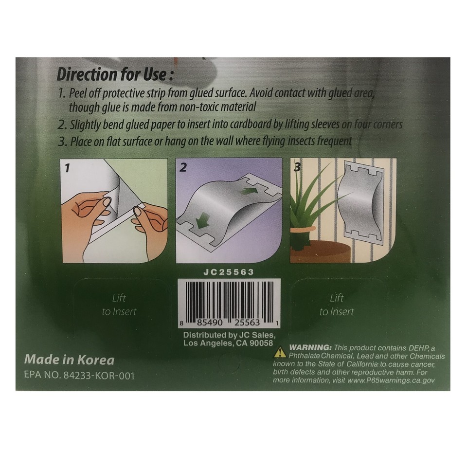 4 Fly Traps Insect Catcher Killer Cage Glue Trap Pest Bug Catch Sticky ...