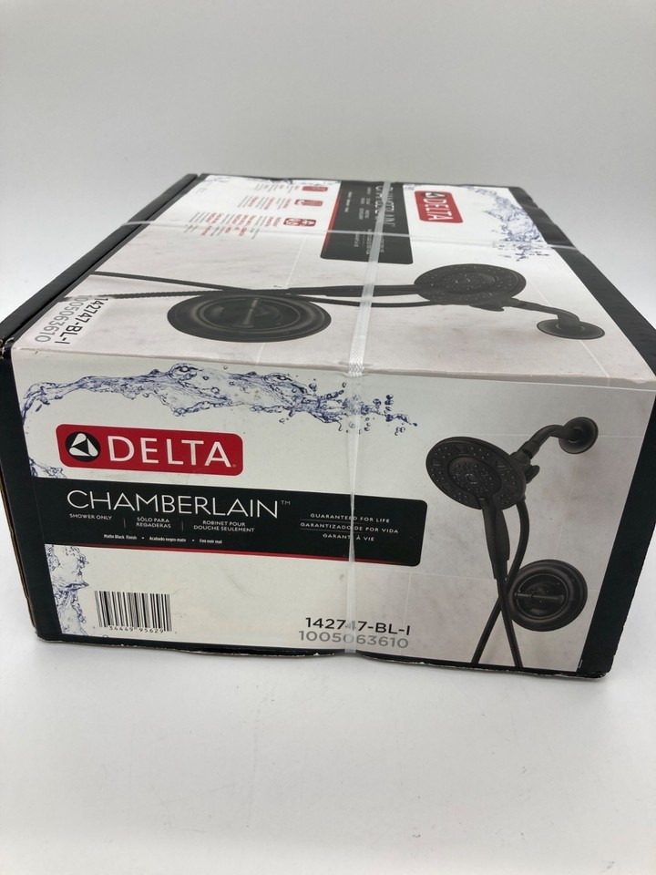 Delta Chamberlain 142747-BL-I Shower Faucet Set With H2Okinetic 4-Spray ...