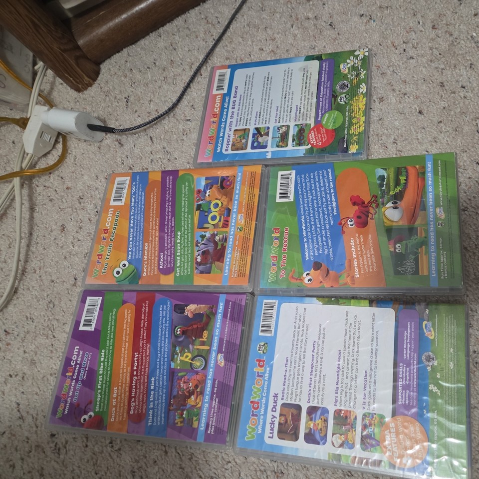 5 PBS Wordworld Word World Children's DVD DVD's Movie Lot - PBS Kids | eBay