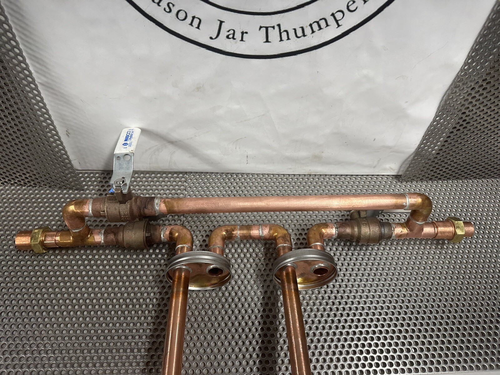 Tandem 3/4” Mason Jar Thumper for Wide Mouth Half Gallon Mason Jar W ...