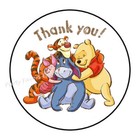 WINNIE THE POOH AND FRIENDS THANK YOU ENVELOPE SEALS LABELS STICKERS ...