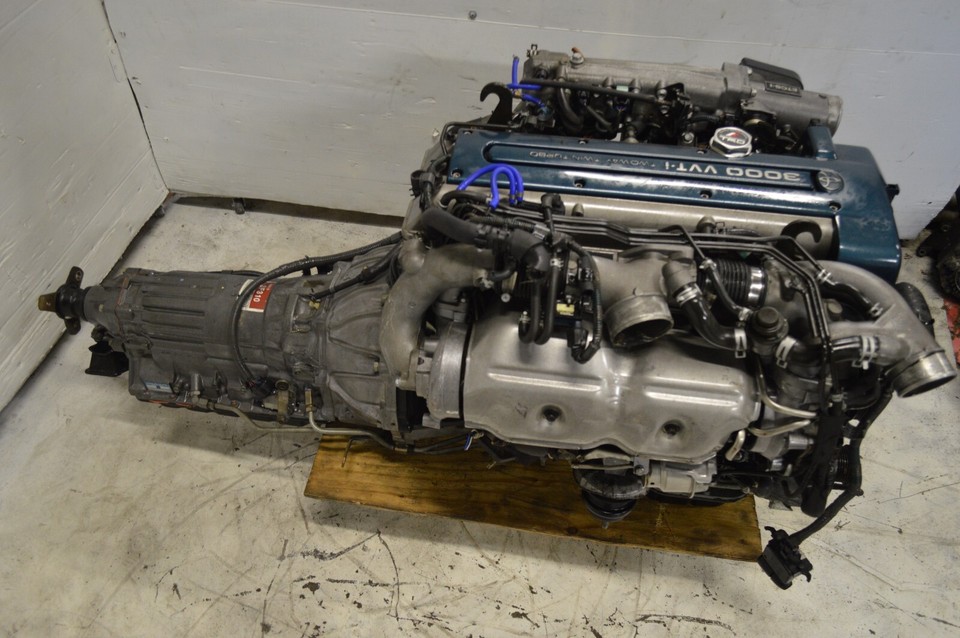 JDM Toyota 2JZGTE VVTi Engine 3.0L DOHC Twin Turbo 2JZ Motor Auto Trans ...