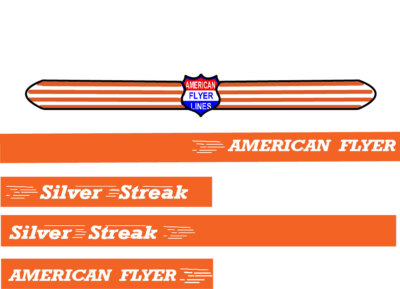 American Flyer Silver Streak DECAL SET 405 Alco | eBay