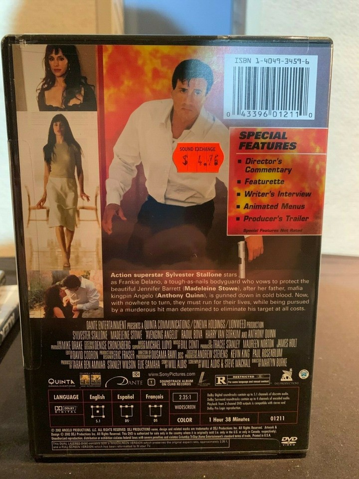 Avenging Angelo (DVD, 2003) - Used 43396012110 | eBay