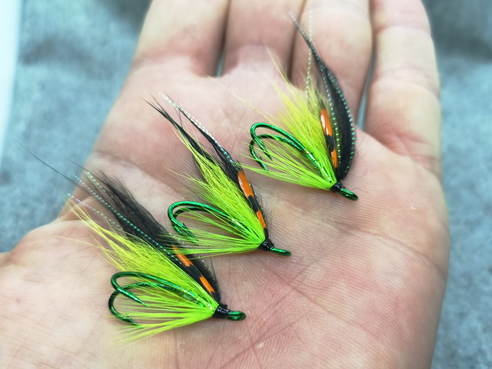 3 Posh Tosh Salmon Flies Silver Partridge Patriot Doubles 4-16 | eBay UK