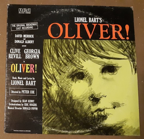 Oliver The Original Broadway Cast Recording by RCA Records 33rpm VINYL ...