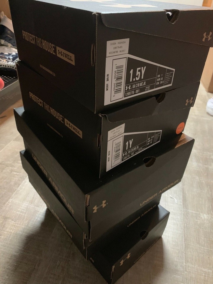 Nike Adidas UA under armour empty boxes: No shoes just the boxes Lot 5 ...