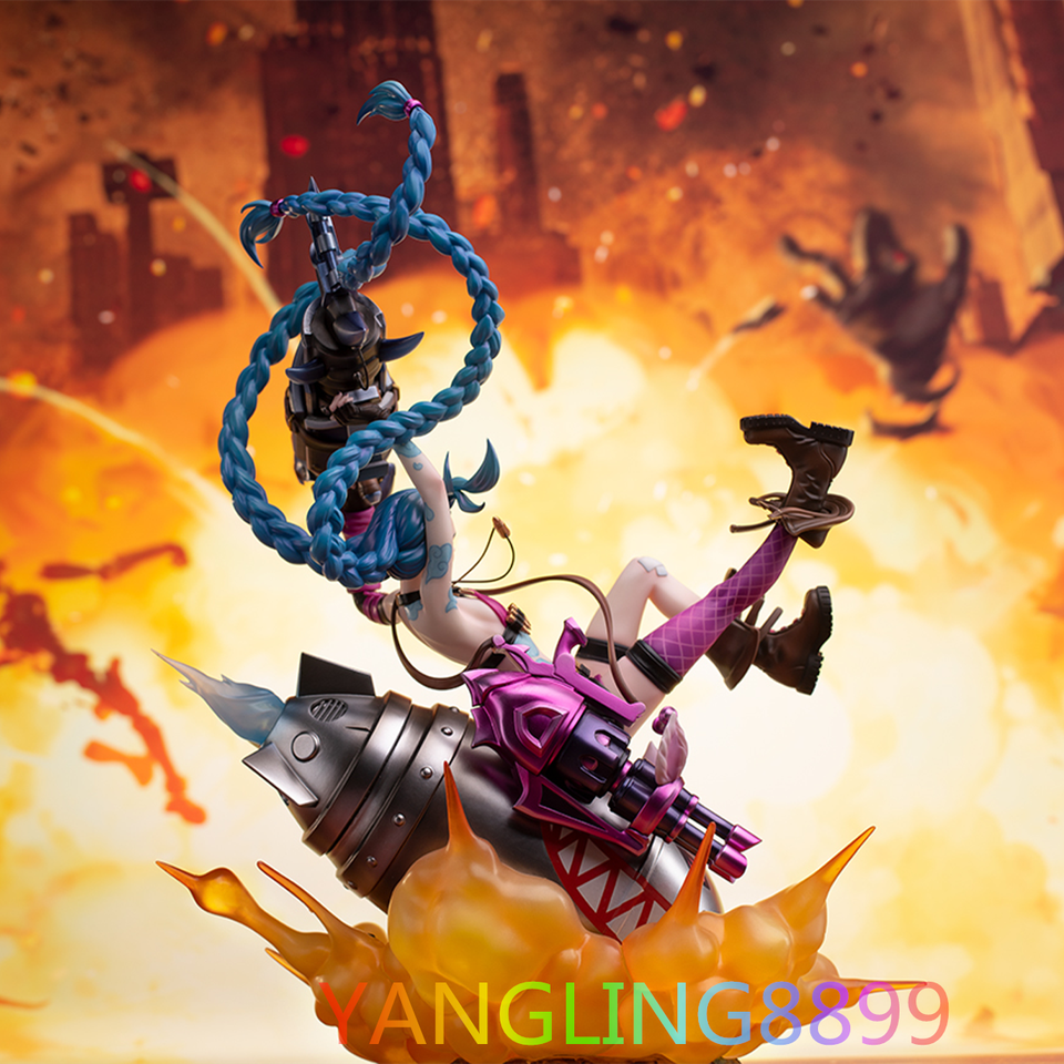 Official LOL Arcane: League of Legends Jinx 1/7 Figure Model Collect ...