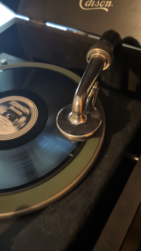 EDISON DIAMOND DISC PHONOGRAPH REPRODUCER VERY CLEAN PLAYS WELL | eBay