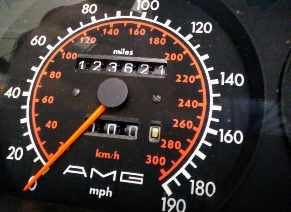 Mercedes W126 560SEC 560SEL 190MPH AMG speedometer cluster | eBay