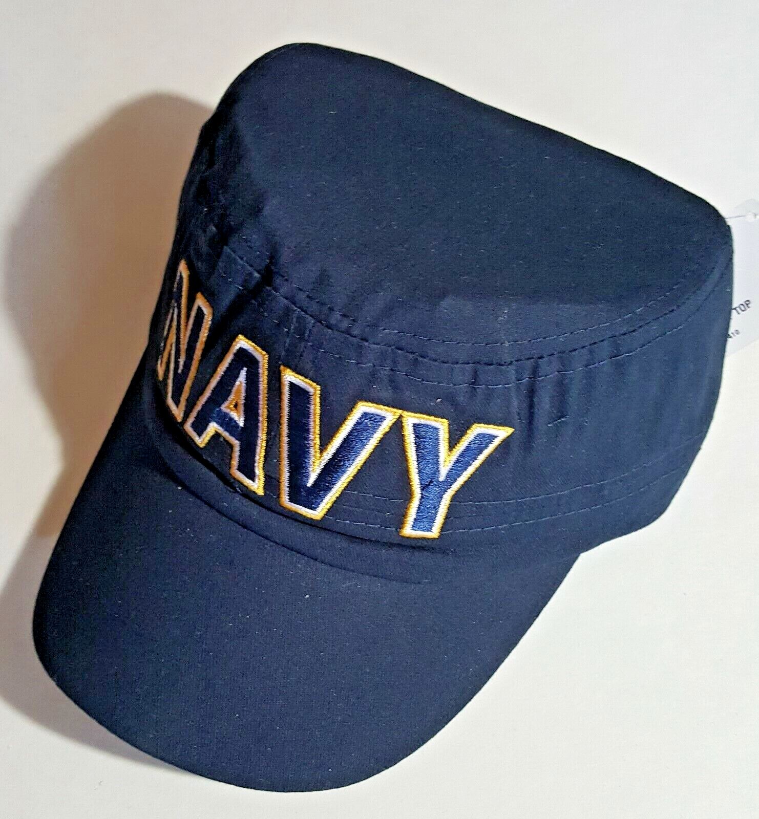 U.S. NAVY TEXT Military Flat Top Cap | eBay